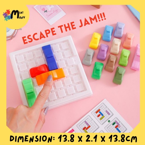 [READY STOCK] Educational Toy Sliding Block Puzzle IQ Red Car Kids ...