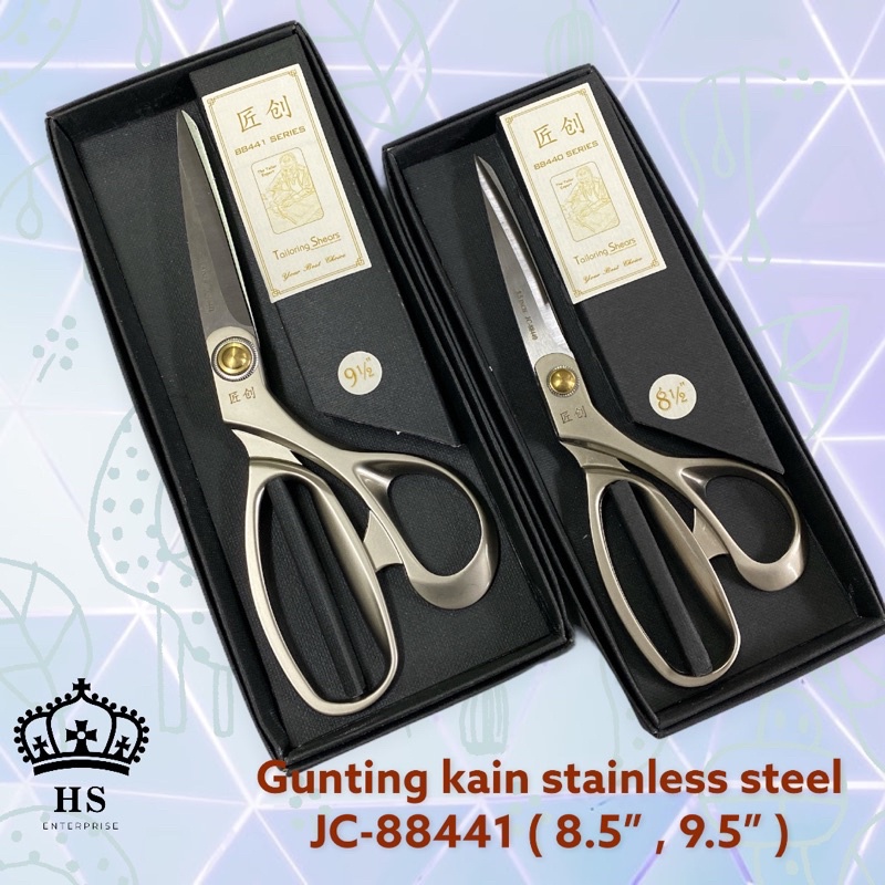 Gunting kain stainless steel / stainless steel tailoring scissors ...