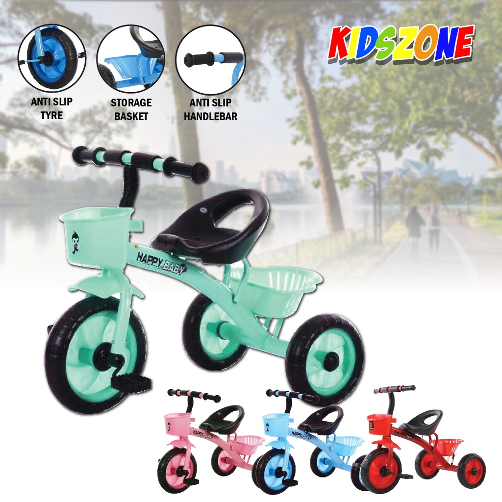 Kid Tricycle Trikes Bike Ride On Toy 3 Wheel Bell Basket 2-5 Years Old ...