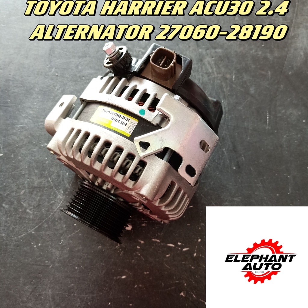 TOYOTA HARRIER ACU30 2.4 ALTERNATOR 27060-28190 | Shopee Malaysia