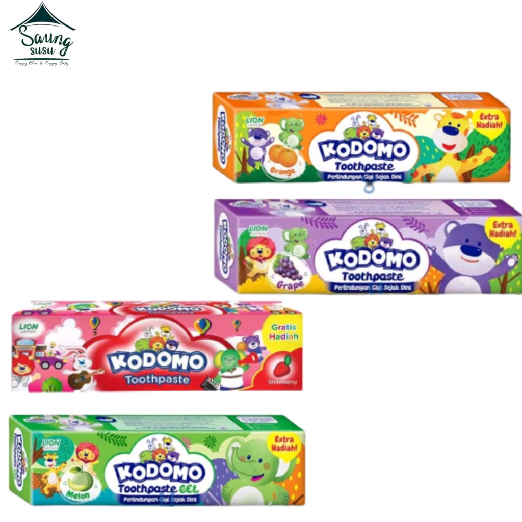 Kodomo Toothpaste Gel Toothpaste Children's Toothpaste 45gr | Shopee ...