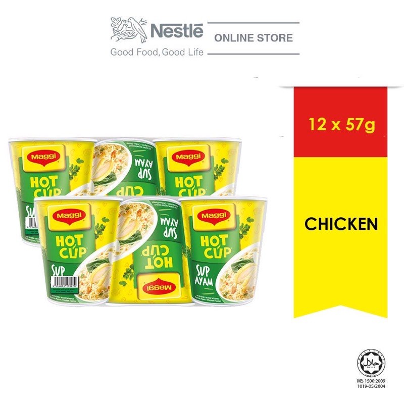 MAGGI Hot Cup Chicken (57g x 6 Cups x 2) | Shopee Malaysia