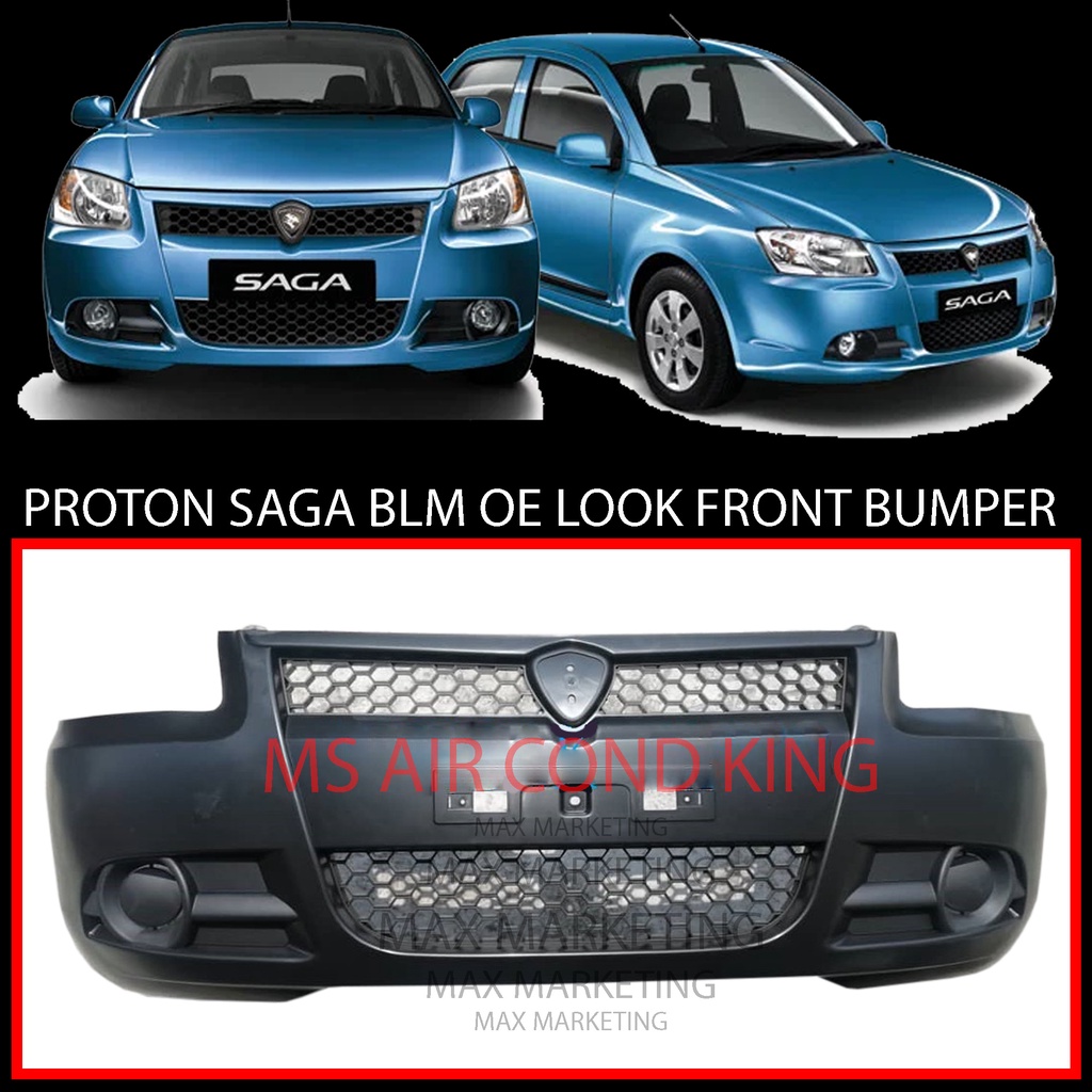 PROTON SAGA BLM OE LOOK FRONT BUMPER (PP) SKIRT LIP BODYKIT | Shopee ...
