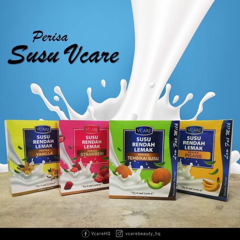 LOW FAT MILK VCARE BELI 2 BOX FREE SHAKER 💯 ORIGINAL | Shopee Malaysia