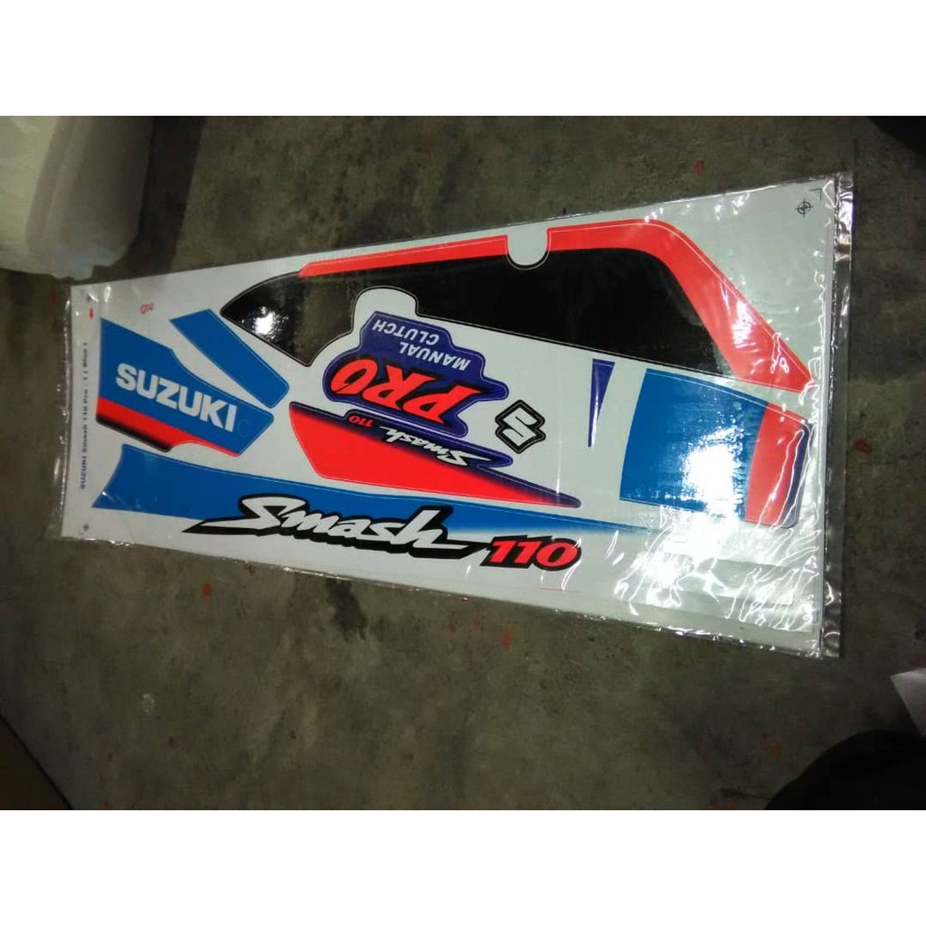 STICKER SUZUKI SMASH PRO 110 (1)RACING MALL | Shopee Malaysia