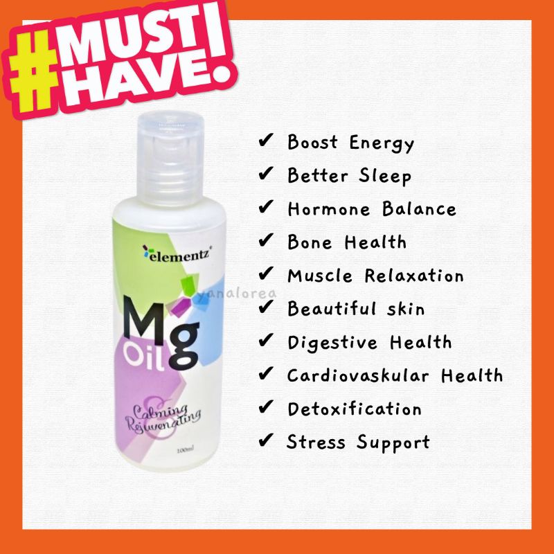 🔥MUST HAVE🔥 Elementz Magnesium Oil | Shopee Malaysia