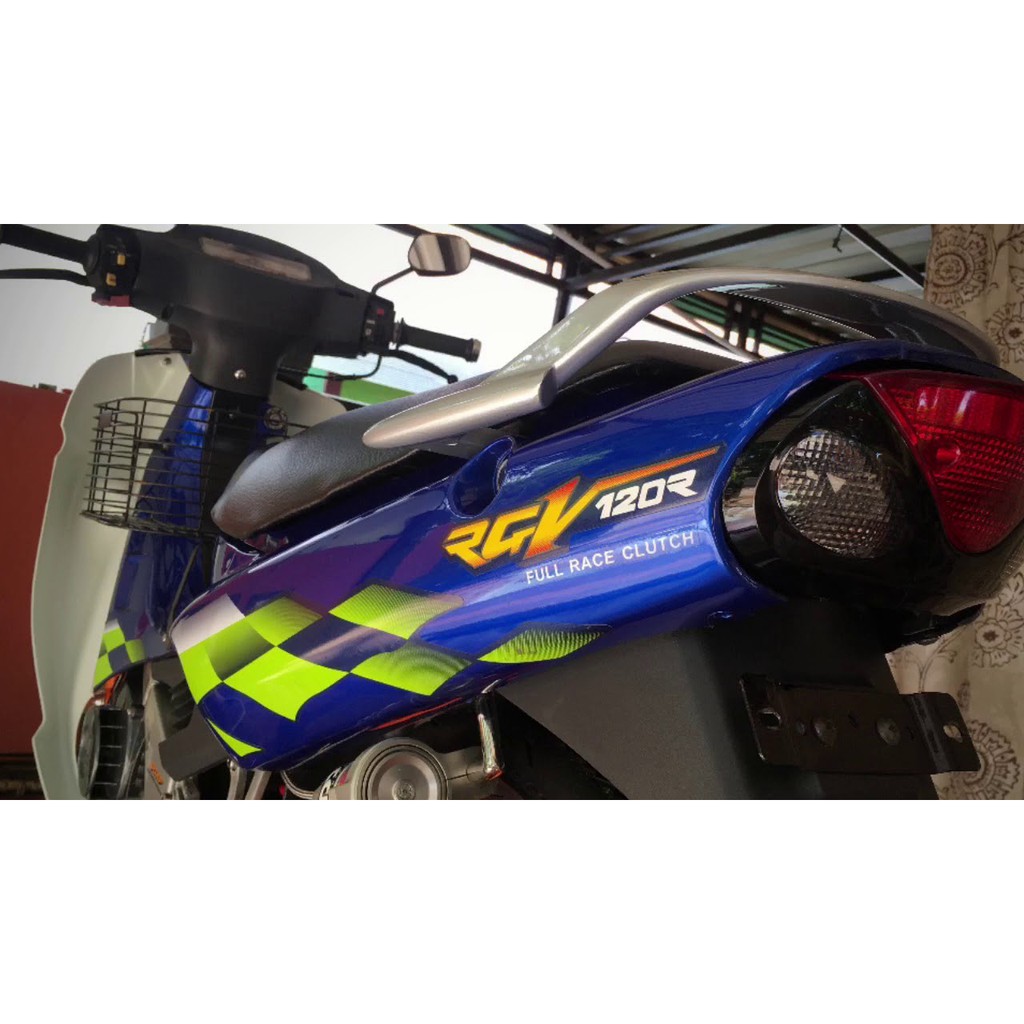 Suzuki RGV 120R Body Sticker - Stripe Stiker Full Race Clutch Version ...