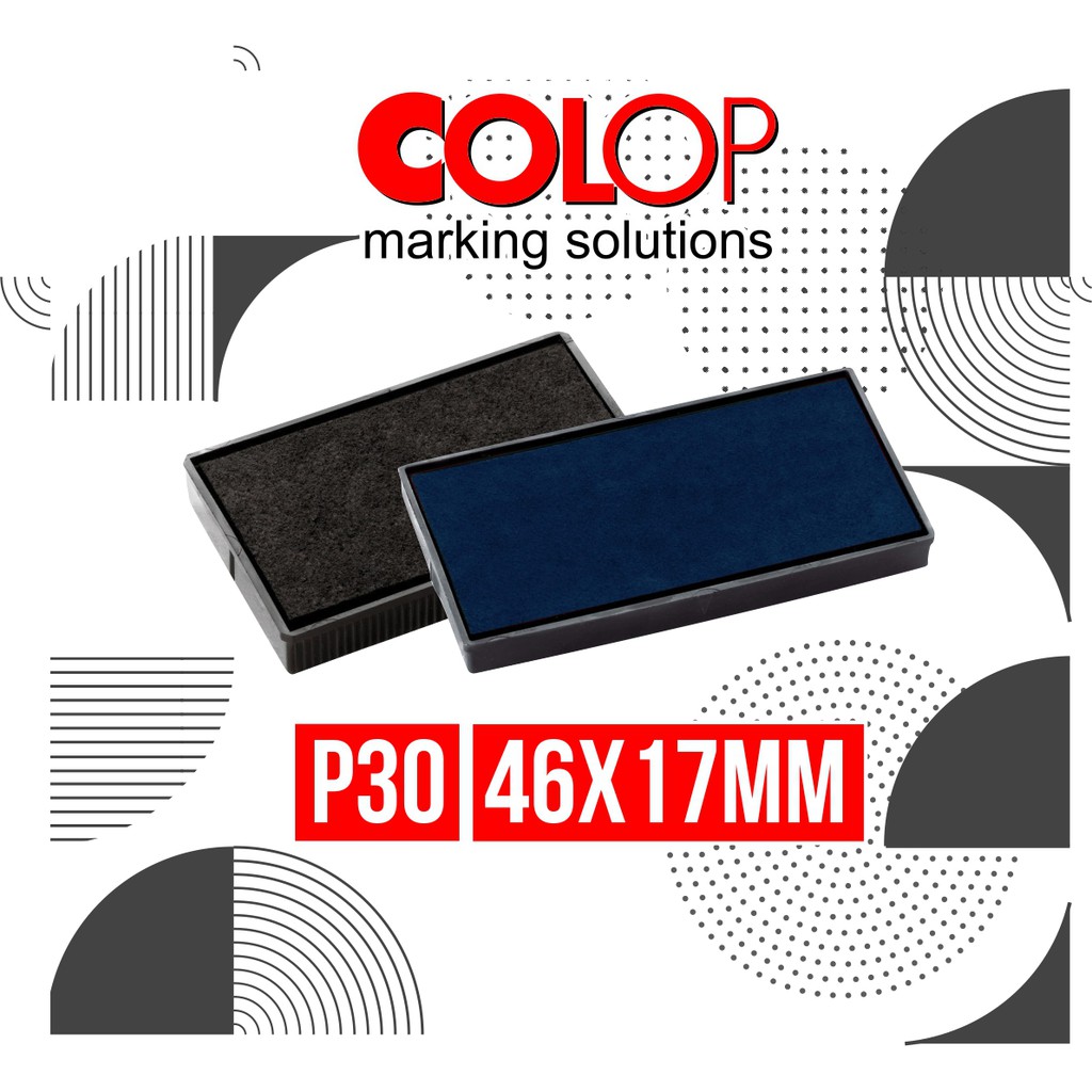 COLOP Replacement Spare Ink Pad & Ink P20|P30|P40|P50|R17|R24|R30 & Refill Ink 25ml | Shopee ...