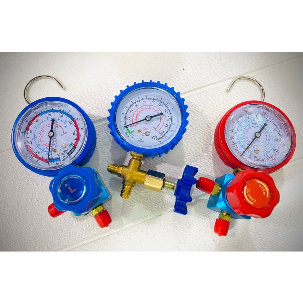 AIRCOND & CAR A/C MANIFOLD GAUGE GAS METER LOW PRESSURE SINGLE GAUGE CT-470L【 R22/R404/R407/R410 ...