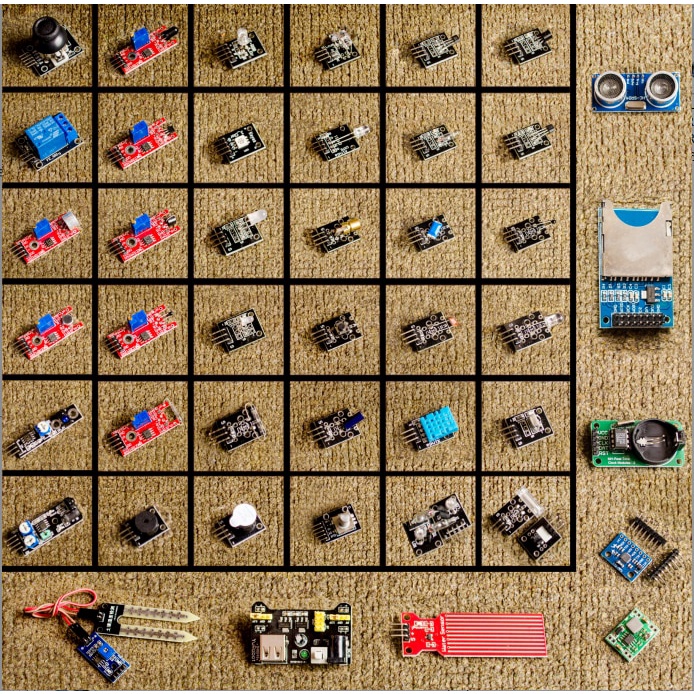 For Arduino 45 In 1 Sensors Modules Starter Kit Better Than 37in1