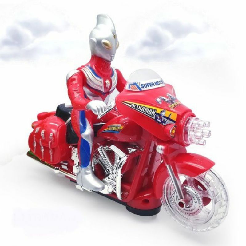 Ultraman Tiga Motorcycle Toy With Flashing Light and Sound Effect ...