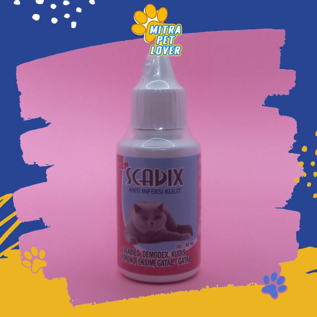 Cat INFECTION MEDICINE - SCADIX CAT DROP 30 ML ORIGINAL - CAT SCABIES ...