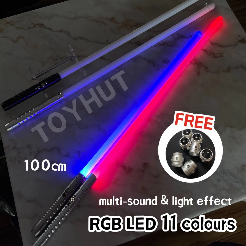 Lightsaber Star Wars(100CM) -custom-made (alloy hilt) with 11 multi ...
