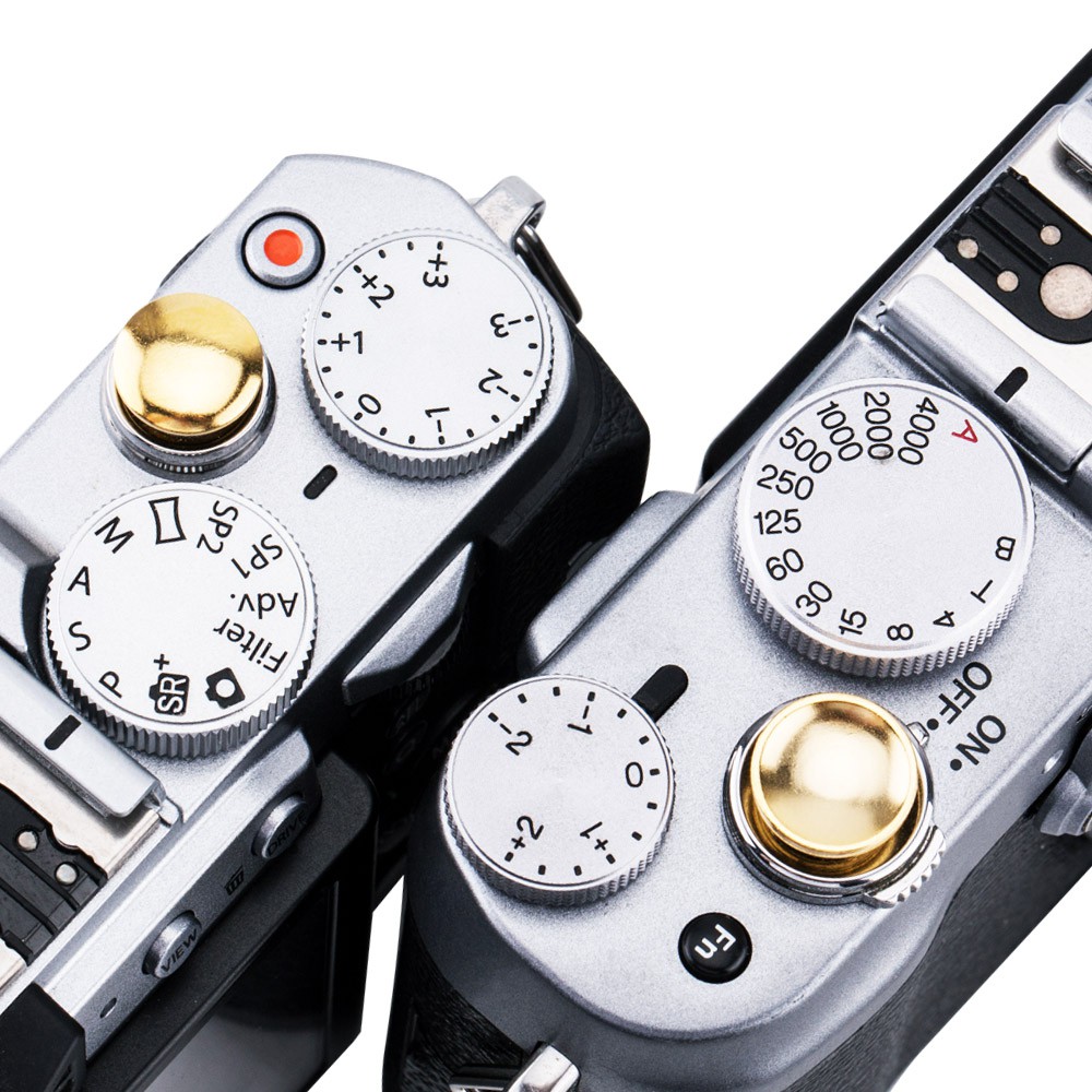 JJC Shutter Button Brass Soft Release for Camera Fuji Fujifilm X100V X100F XT50 XT30 II XE4 XT5 ...