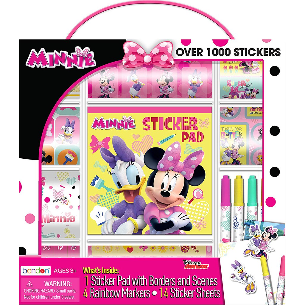 Bendon Sticker Box with Handle, Minnie | Shopee Malaysia