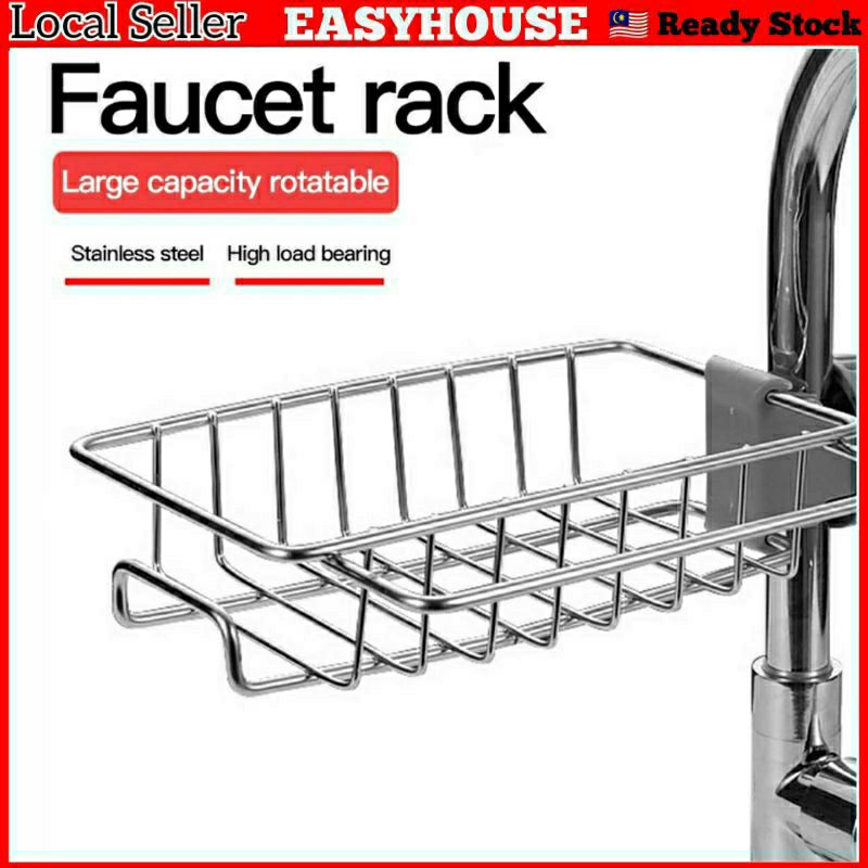 🔥Stainless Steel🔥 Faucet Rack Holder Rak Dapur Singki/Sinki/Basin ...
