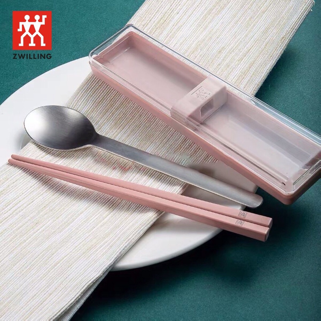 ZWILLING® NOW Pink Color Chopsticks & Spoon Travel 3-pc Set | Shopee ...