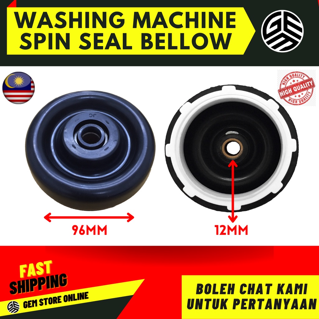 Washing Machine Universal Spin Seal Bellow Getah Spin Mesin Basuh Spin ...