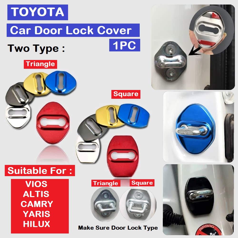 Toyota Car Door Lock Cover Door Lock Protector VIOS ALTIS CAMRY YARIS ...