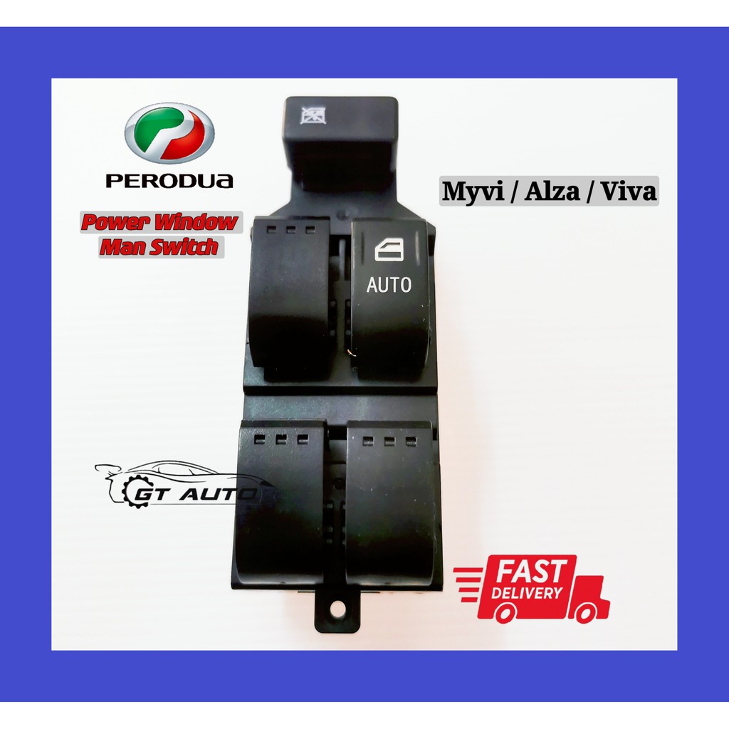 Car OEM Perodua Myvi Alza Viva Main Power Window Switch | Shopee Malaysia