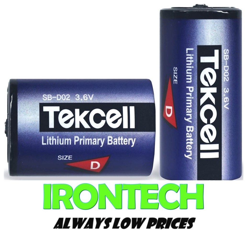 Tekcell lithium argon SB-D02 ER33600 primary lithium battery D capacity ...