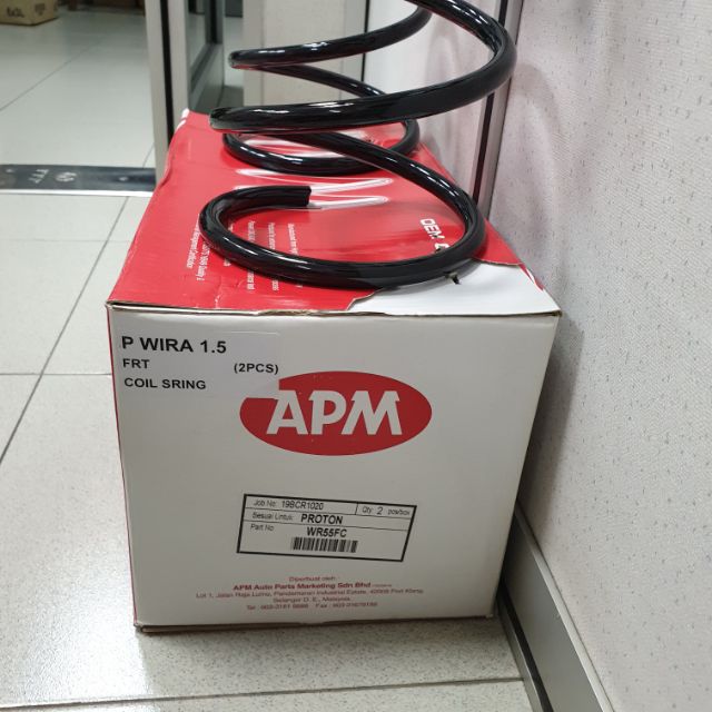 APM proton wira 1.3 1.5 Satria 1.3 standard coil spring set front (2pcs ...