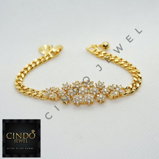 GELANG BUNGA DIAMOND PUTIH | Shopee Malaysia
