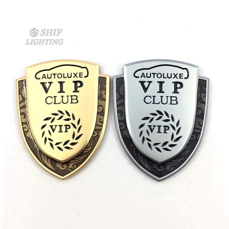1 X Metal AUTOLUXE VIP CLUB Side Rear Emblem Badge Sticker Decal Logo ...