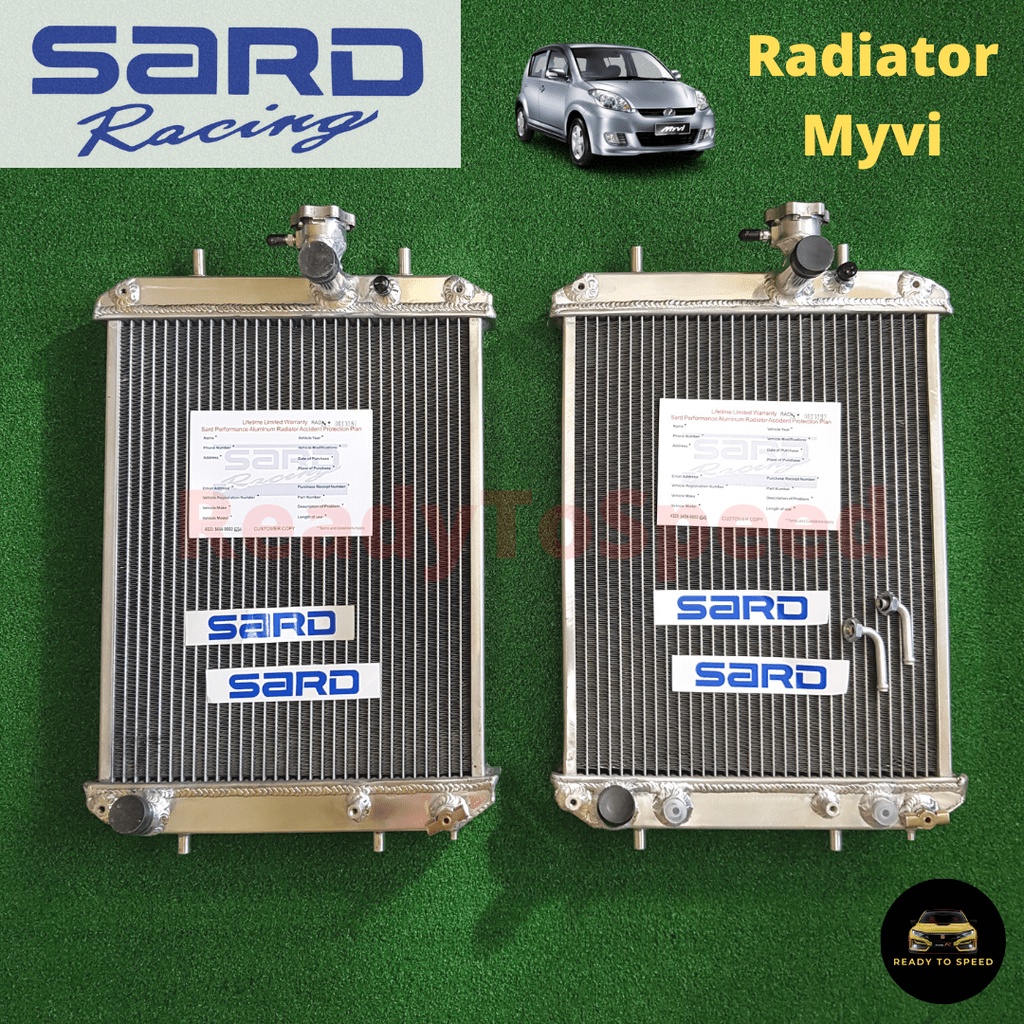 SARD Myvi NA & Turbo Sport Racing Radiator Aluminium Double Layer 2 ...