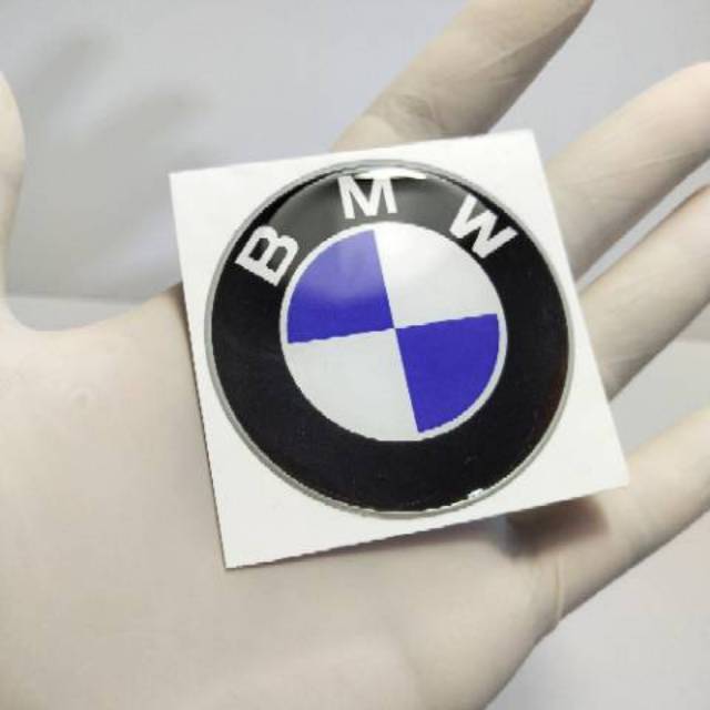 Bmw logo emblem, resin embossed car sticker | Shopee Malaysia