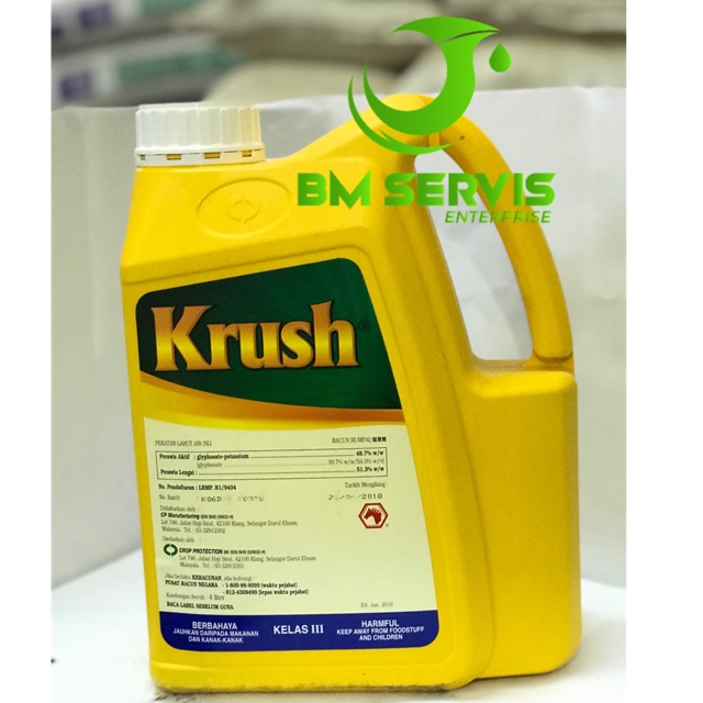 Herbicide / Racun Rumpai Krush (4L) | Shopee Malaysia