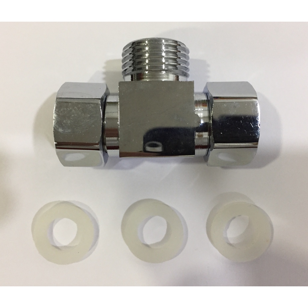 Stainless Steel Three Way Water Connector Joint Water Diverter Joint ...