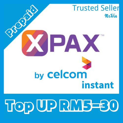 🔥[TRUSTED]🔥Celcom XPAX Prepaid Instant Direct Topup | Shopee Malaysia