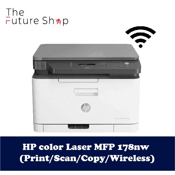 HP Color Laser MFP 178NW PRINT SCAN COPY NETWORK WIRELESS (Come with toner) | Shopee Malaysia