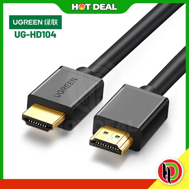 Hotdeal Ugreen 2M / 5M / 10M HDMI Cable (Black) Ugreen UG-HD104 HDMI ...
