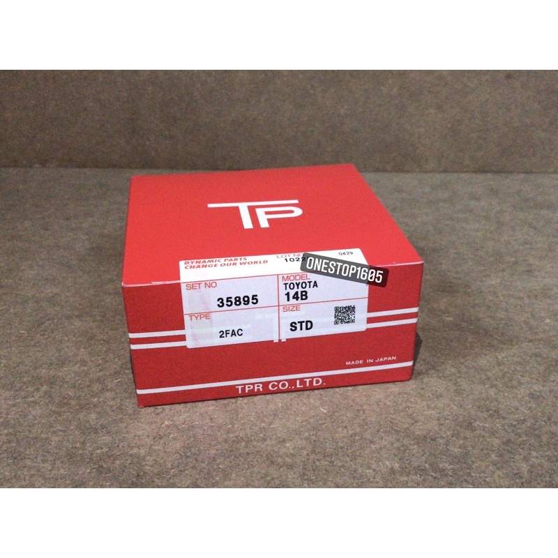 TOYOTA 14B DYNA 3.7 STD STANDARD SIZE JAPAN TP/ RIK PISTON RING SET ...