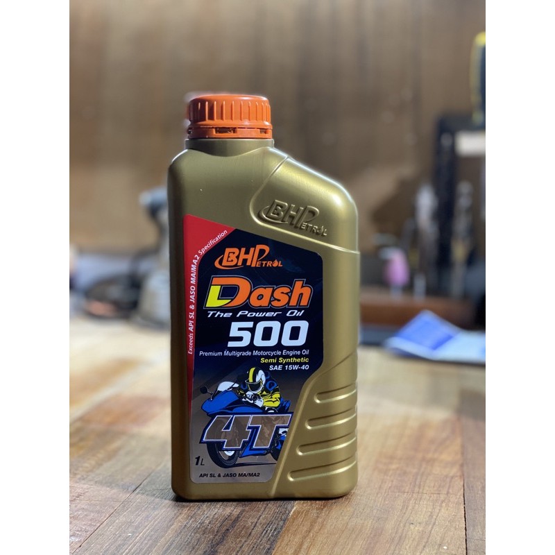 BHP DASH 500 4T | 15W40 | SJ JASO MA/MA2 | SEMI SYNTHETIC MOTORCYCLE ...
