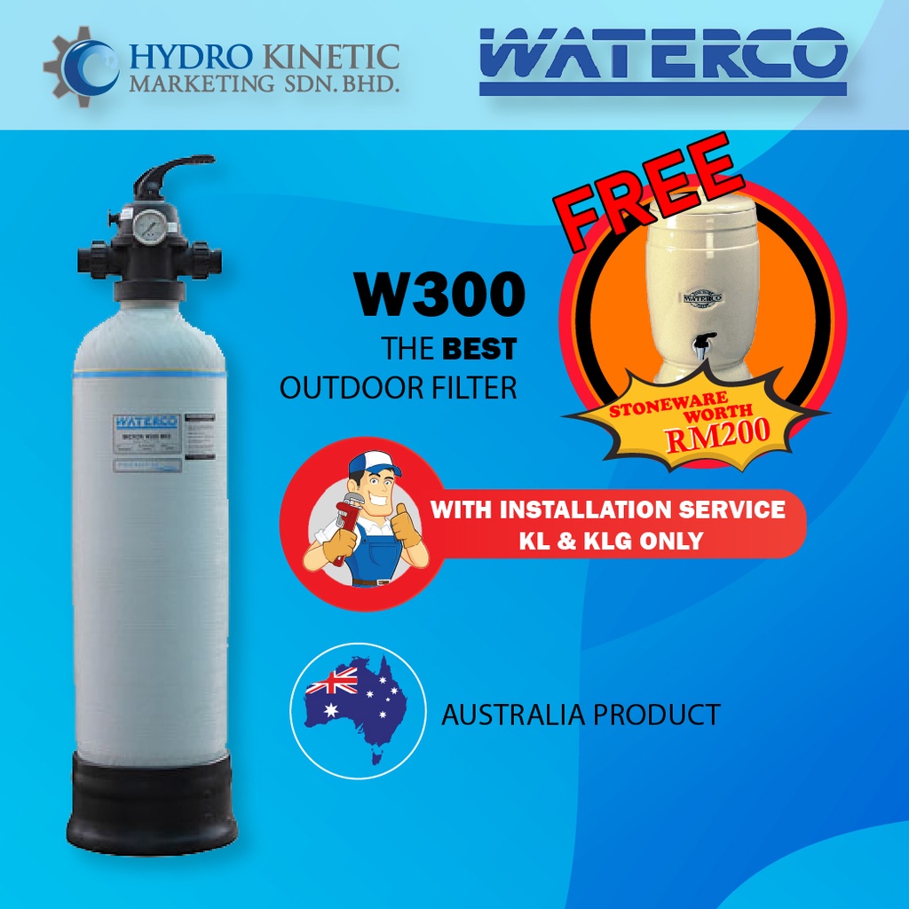 WATERCO W300 Australia Outdoor Sand Filter Mircon (W12 xH55 ), FREE ...