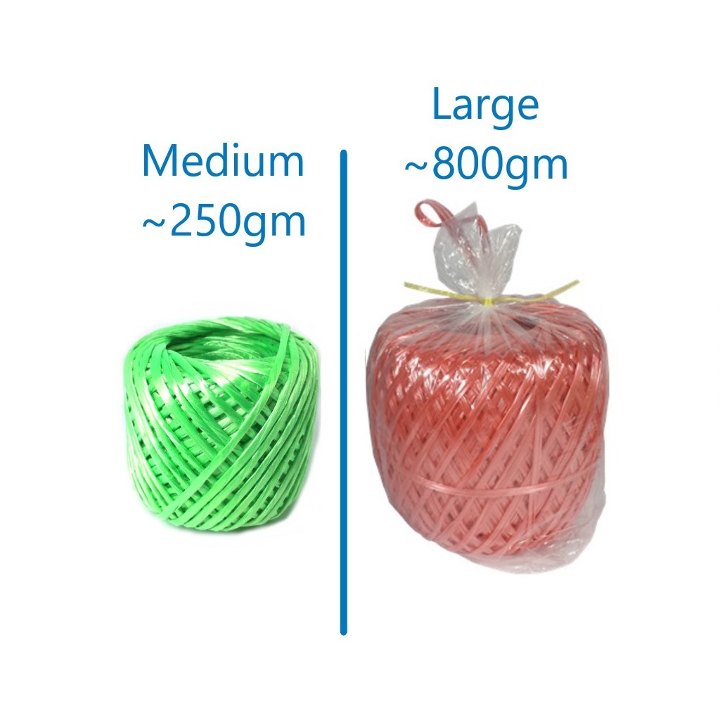 [1 ROLL] Medium/Large Raffia String / Tali Rafia / Plastic Raffia Rope ...