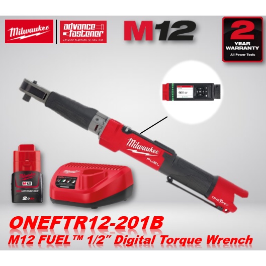 Milwaukee ONEFTR12-201B / ONEFTR12-0C M12 FUEL™ 1/2″ Digital Torque Wrench | Shopee Malaysia