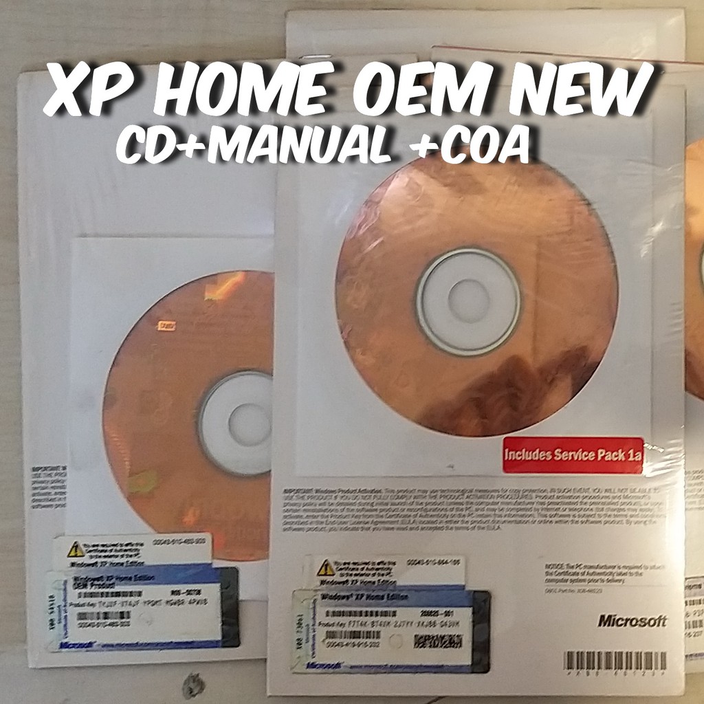 WINDOWS XP HOME / XP PRO [ CD+MANUAL+COA ] | Shopee Malaysia