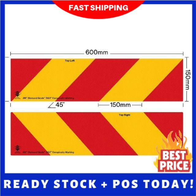 3M ORIGINAL LORRY REFLECTIVE STICKER WITH SIRIM APPROVED | Shopee Malaysia