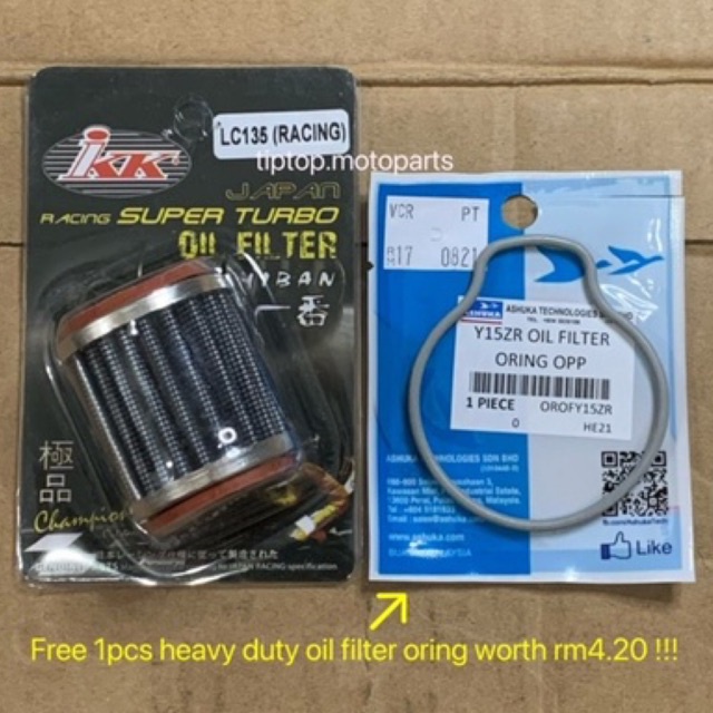 YAMAHA LC135 5SPEED 5S FZ150 Y15ZR Y15 YSUKU RACING OIL FILTER PENAPIS ...