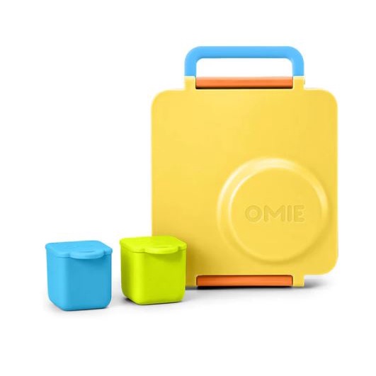 OmieBox Bento Box for Kids + OmieBox (2 pack) Leakproof Dips Containers ...