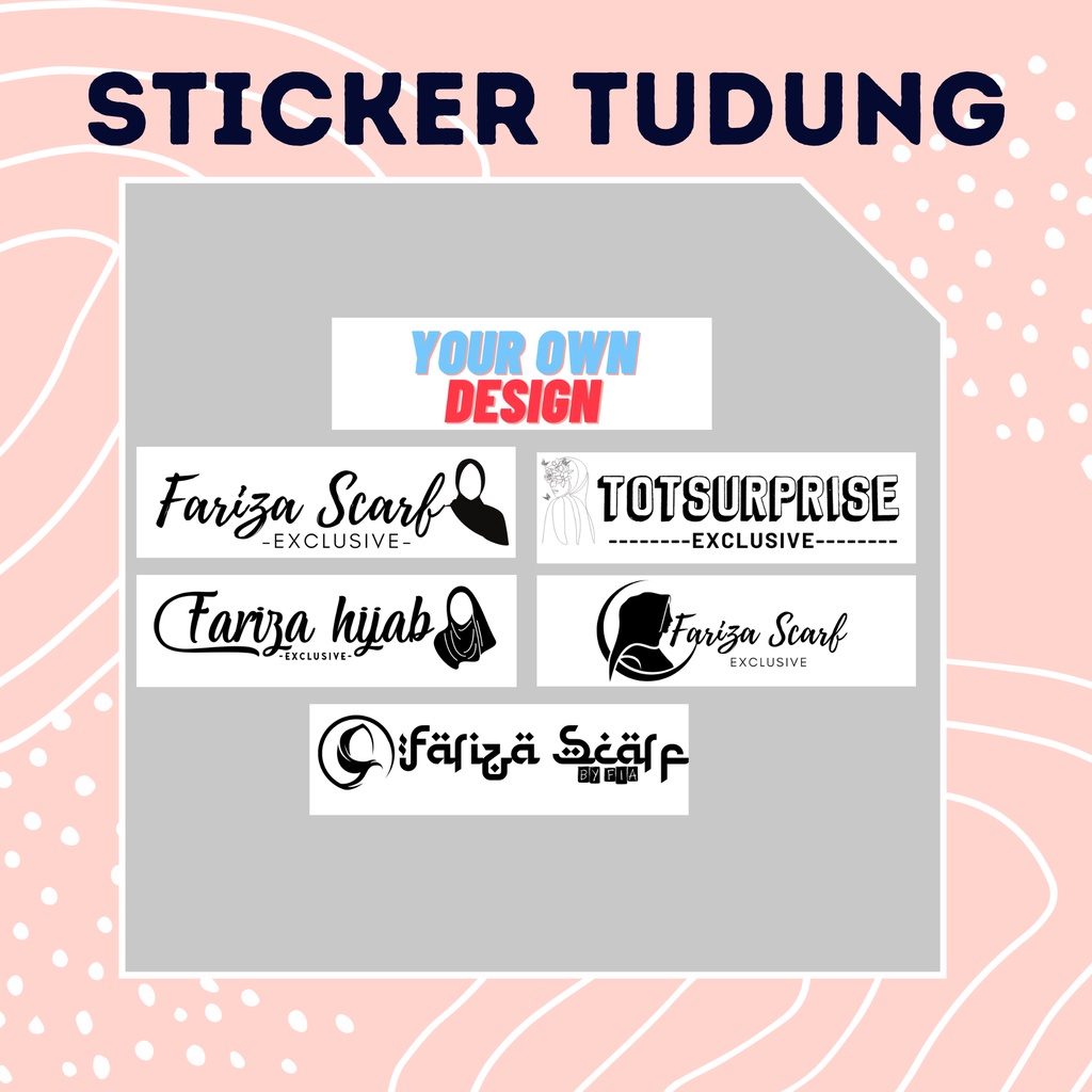 TOTSURPRISE Label Tudung ( Iron je!!)--Read description!! | Shopee Malaysia