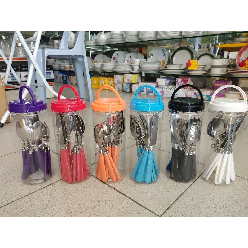 16pc Cutlery Set Color | Shopee Malaysia