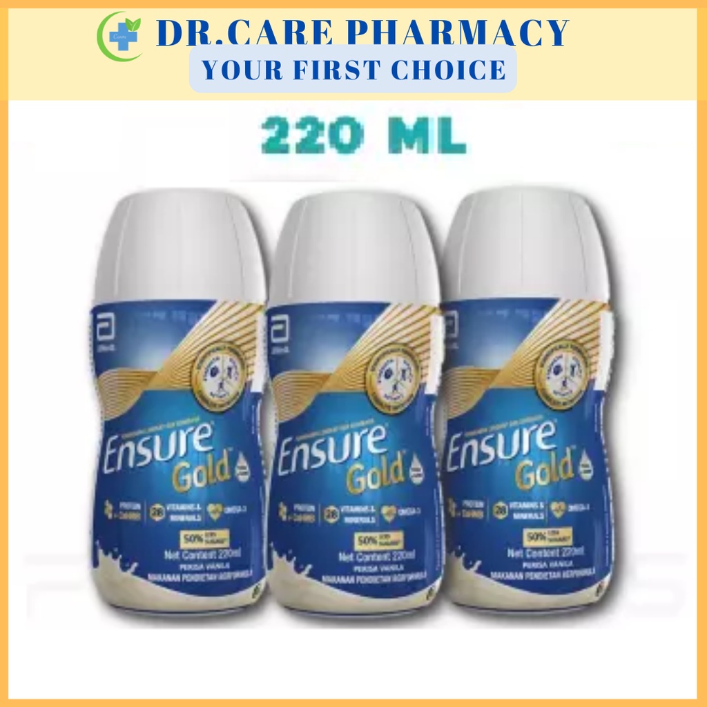 Ensure Gold Liquid Ready-to-Drink RPB - Vanilla (220ml) | Shopee Malaysia