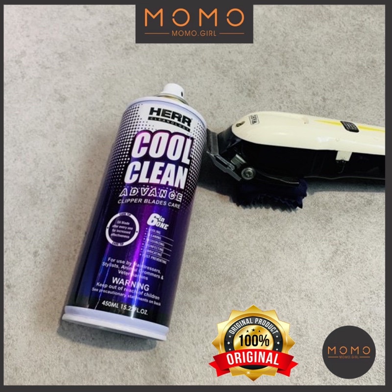 Herr Cool Clean Advance Hair Clipper Machine Salon Barber Cutting Blade ...