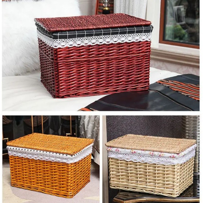 💥Bakul Rotan Rattan Basket Laundry Storage Rattan Rak Rotan Barangan ...