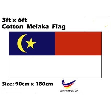 (Cotton) Bendera Melaka Flag 3x6ft *READY STOCK* | Shopee Malaysia